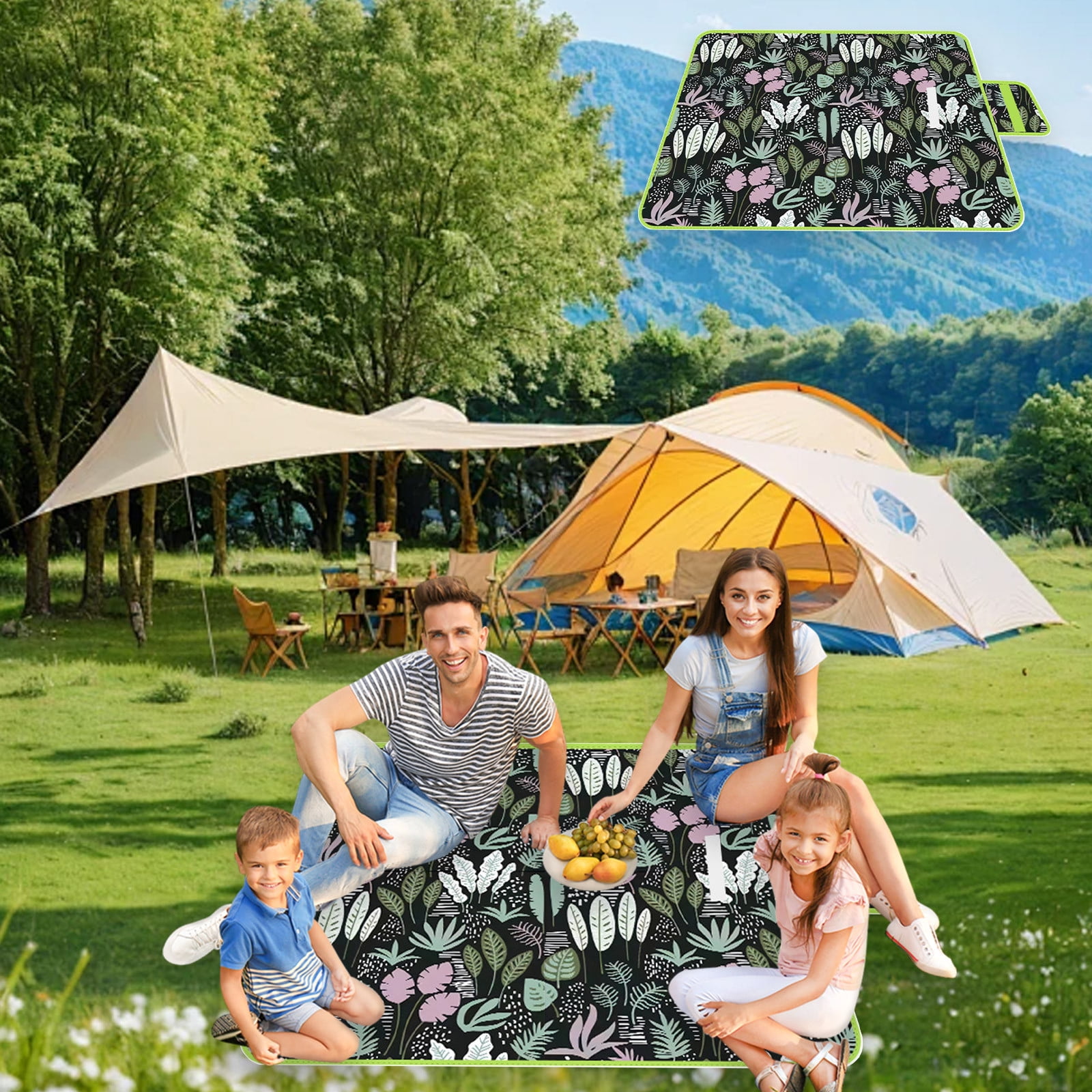 Outdoor Picnic Blanket,Beach Blanket Sandproof,Large Waterproof ...