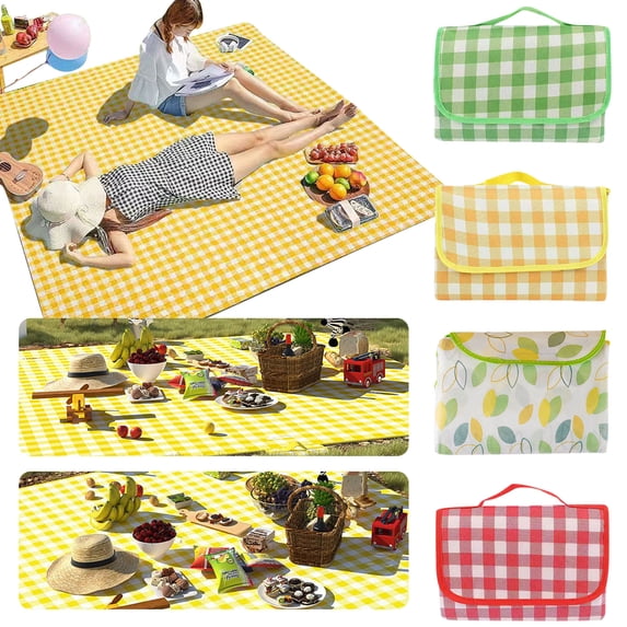 Outdoor Picnic Blanket, Extra Large Beach Blanket, Foldable Lightweight ...
