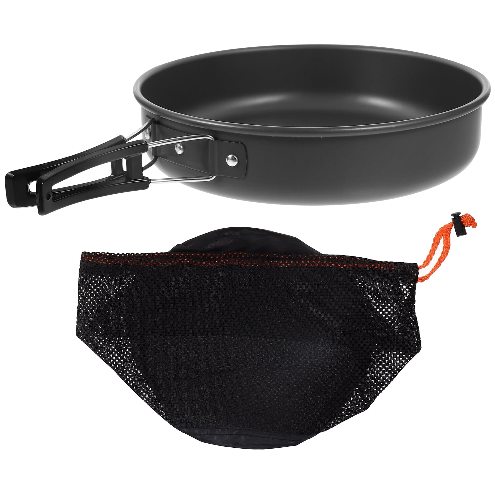 Alvinma Outdoor Picnic Portable Frying Pan with Mesh Bag Non-stick Egg ...