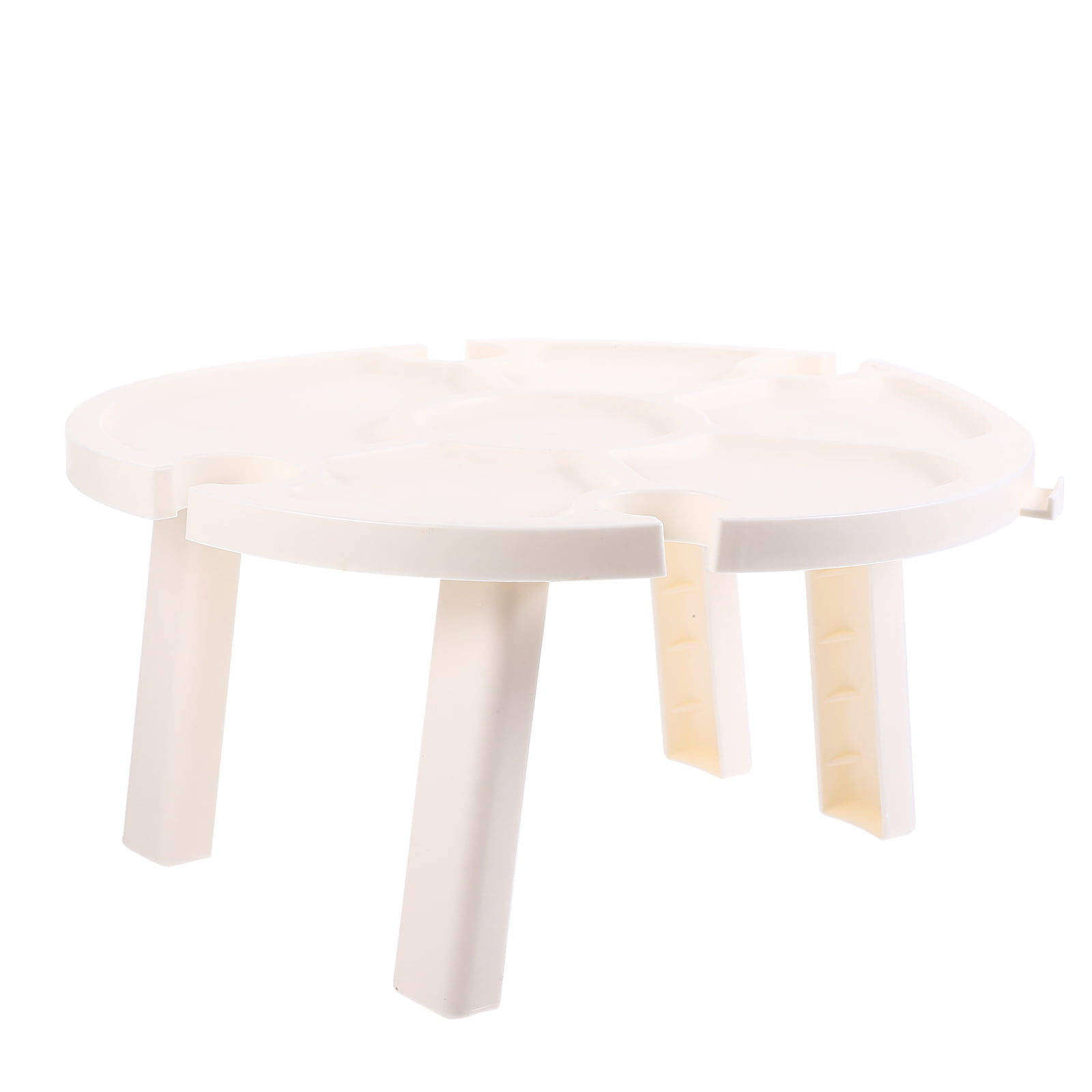 Portable Foldable Picnic Table for Home Lightweight Plastic White Small ...