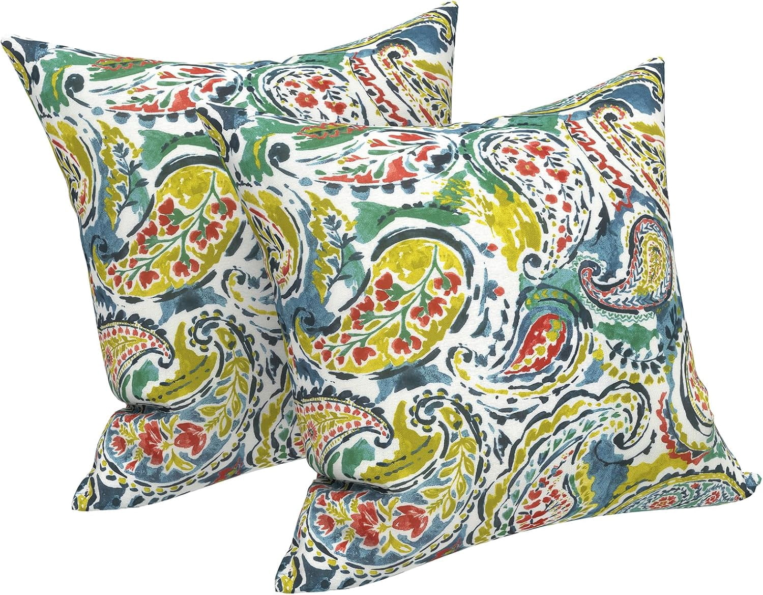 Outdoor Pillow Covers 20x20 Inch, 2 Pack Large Square Throw Pillow ...