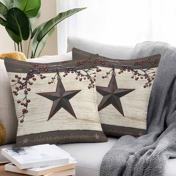 Outdoor Pillow Covers Waterproof Pillow Cases Protector Farm Country ...