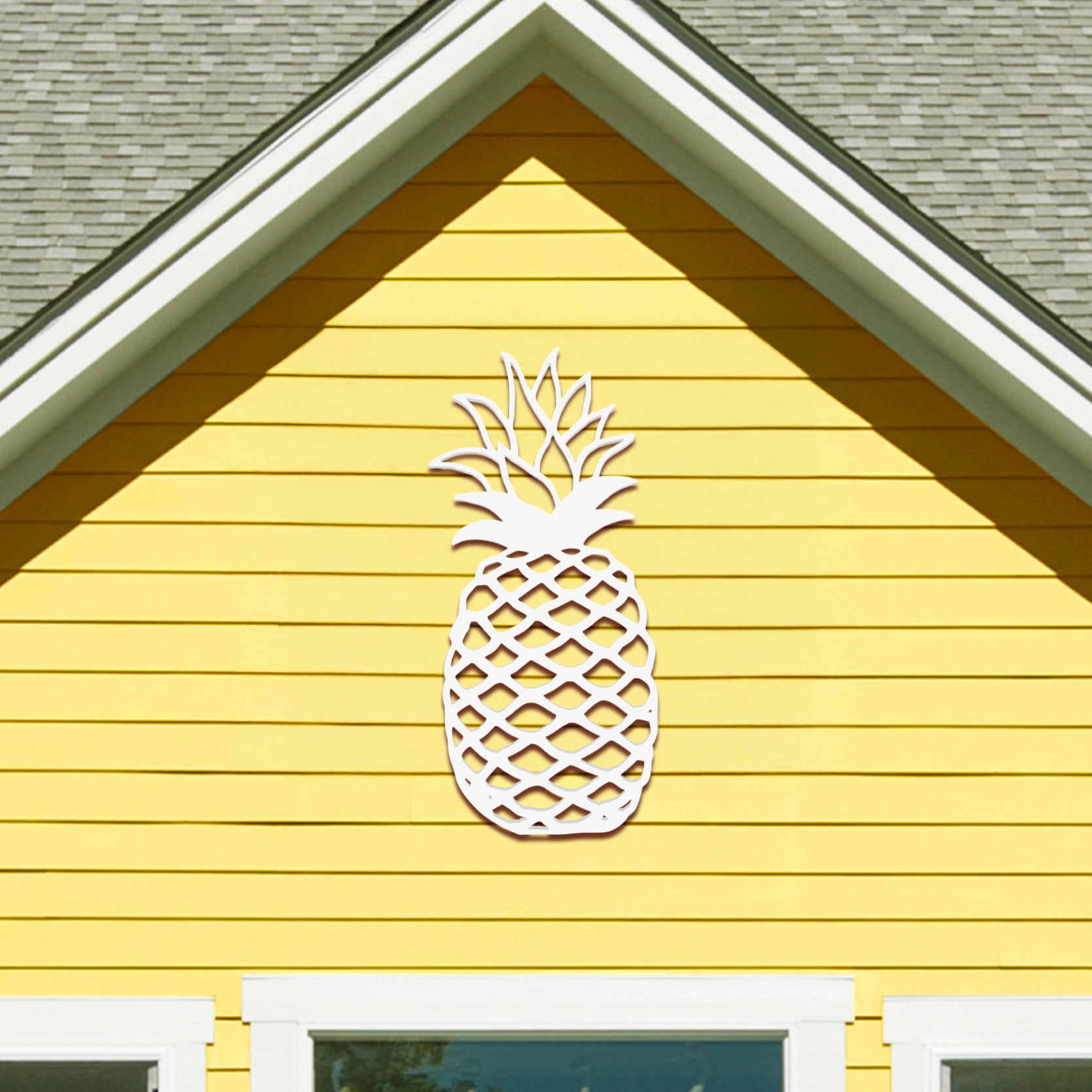 Outdoor Pineapple Wall Art – Tropical Beach House PVC Decoration for ...