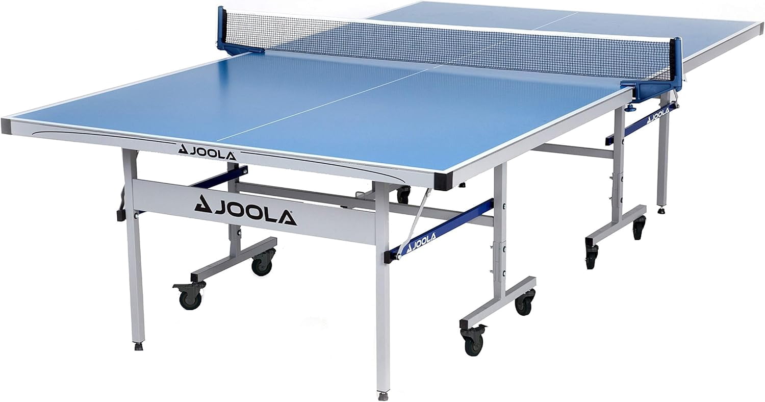 Outdoor Ping Pong Table with Table Tennis Net Set - Quick Assembly ...