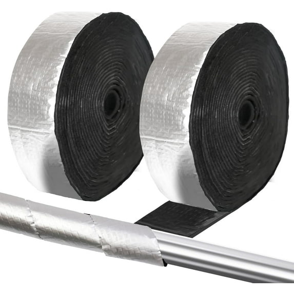 Outdoor Pipe Insulation Wrap 2" Wide x 33FT Water Pipe Insulation Tape ...
