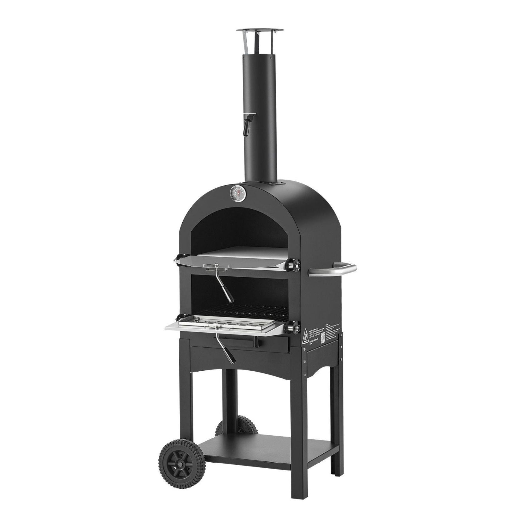 Outdoor Pizza Oven 12", Pellet Wood Fired Pizza Oven, 1000°F, Portable ...