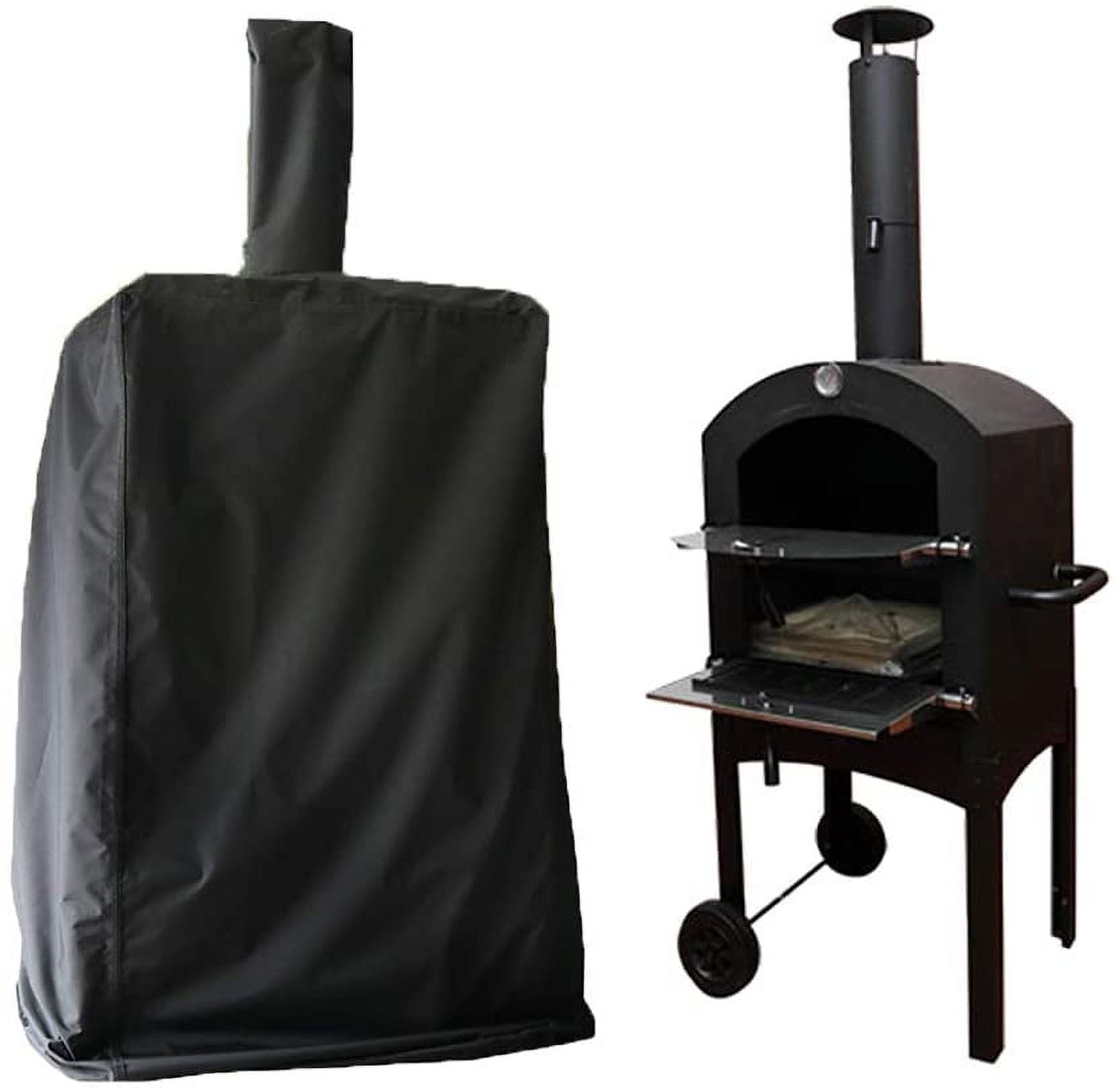 Outdoor Pizza Oven Cover Heavy Duty Waterproof Black Bag Extra Large ...