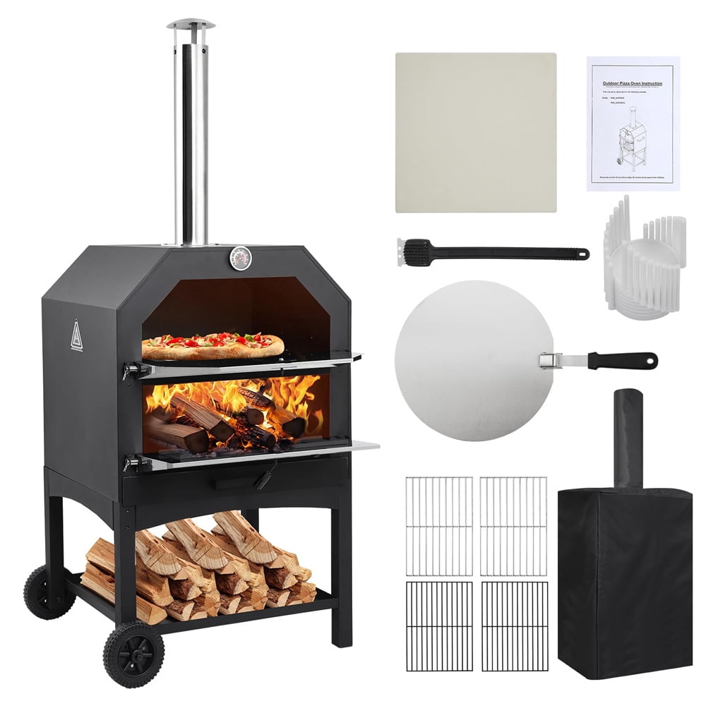 Outdoor Pizza Oven, Wood Fired Pizza Oven, Outside Pizza Maker with ...