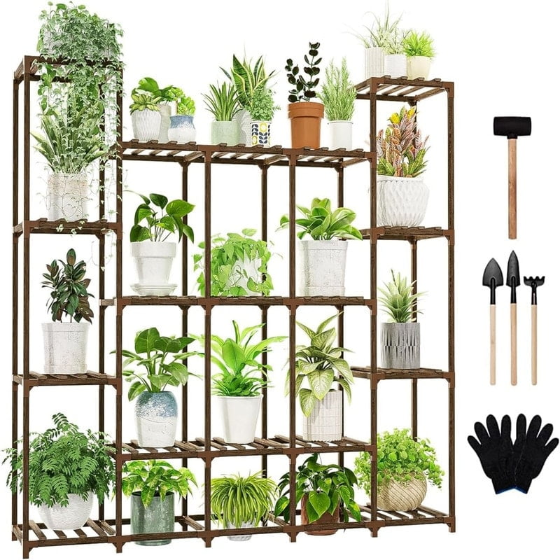 Outdoor Plant Stand Tall Plant Rack Plant Stands - Walmart.com