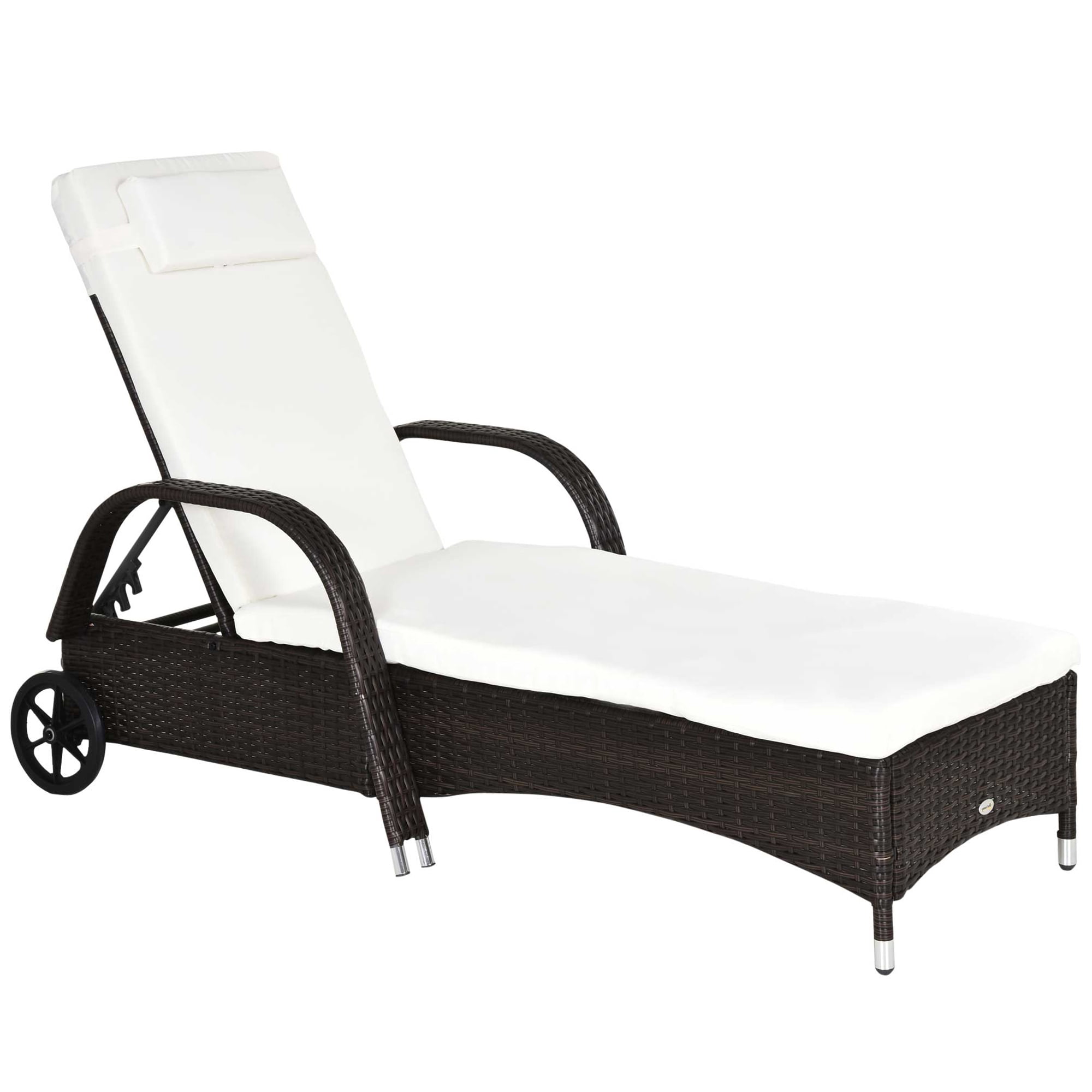 Outdoor Plastic Rattan Sun Bathing Chair - Walmart.com