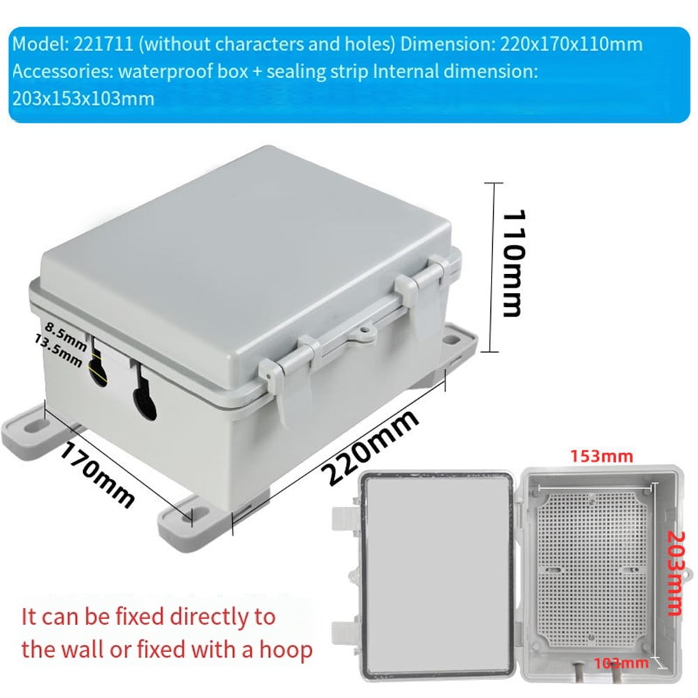 Outdoor Plastic Waterproof Box Protective Socket Waterproof Box ...