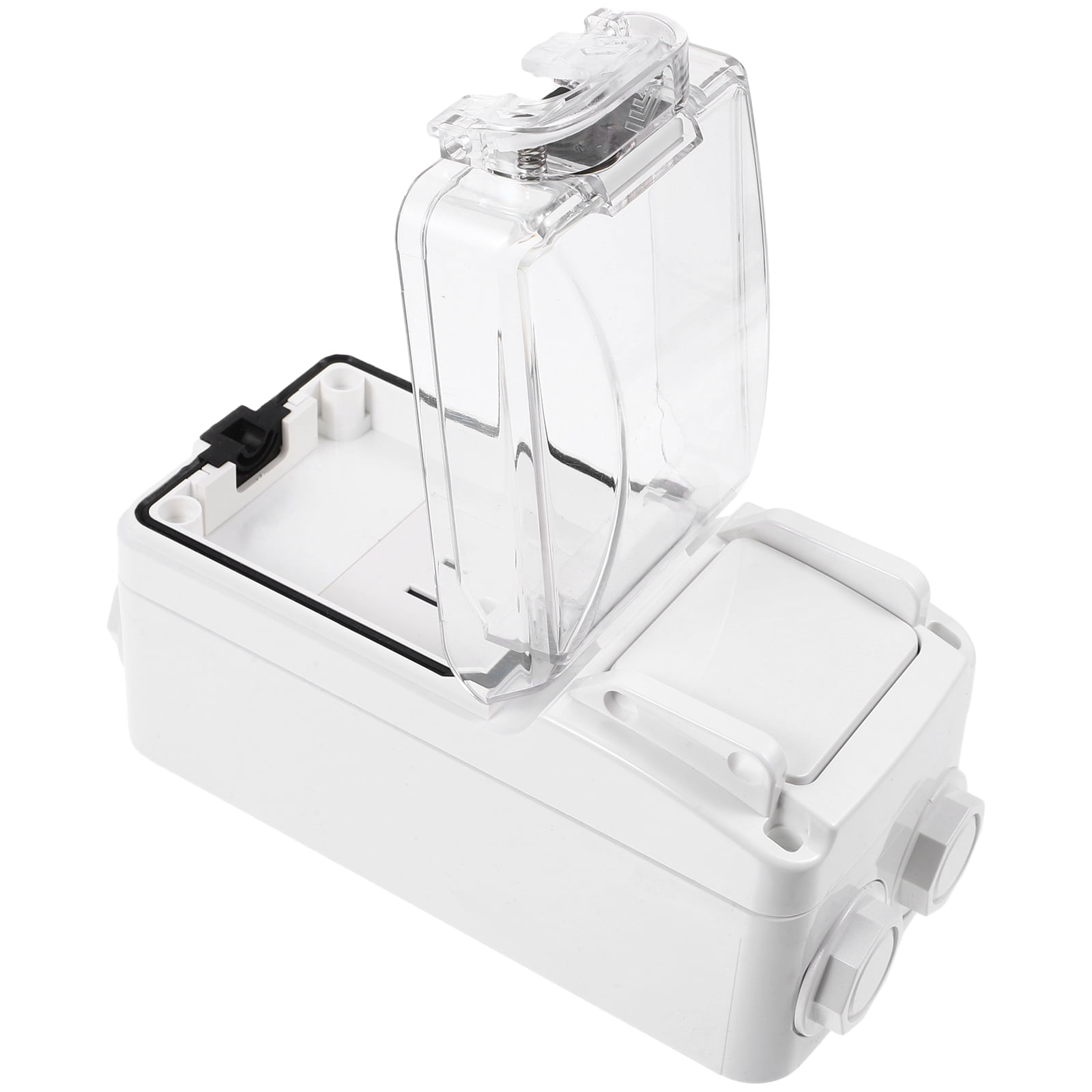 White PC Material Waterproof Outlet Cover with IP66 for Outdoor Use and ...