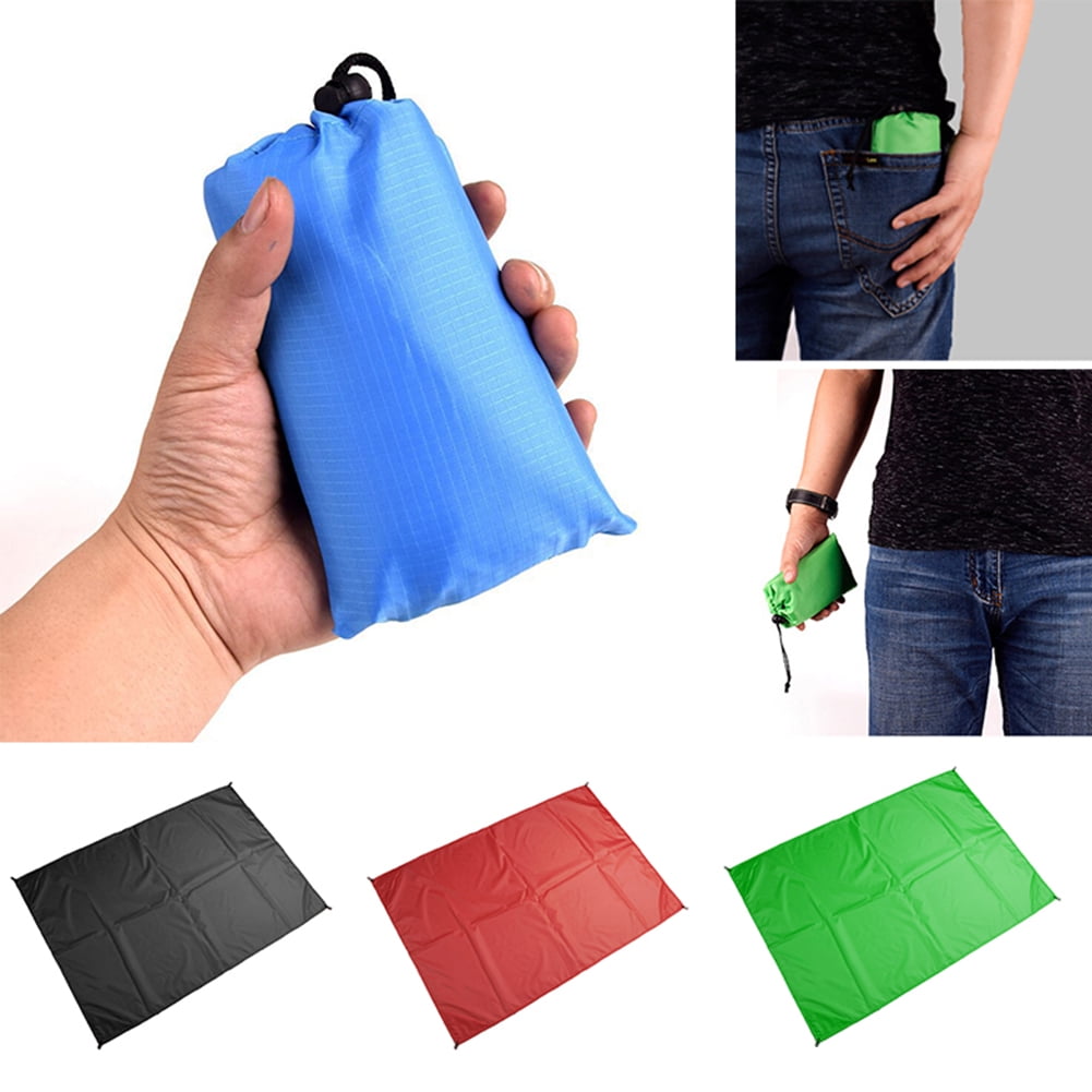 Outdoor Pocket Blanket Mini Folding Beach Blanket, Waterproof Blanket ...
