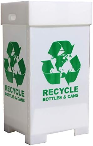 Outdoor Pop Up Trash Can and Recycling Bins with “Bottles and Cans Only ...