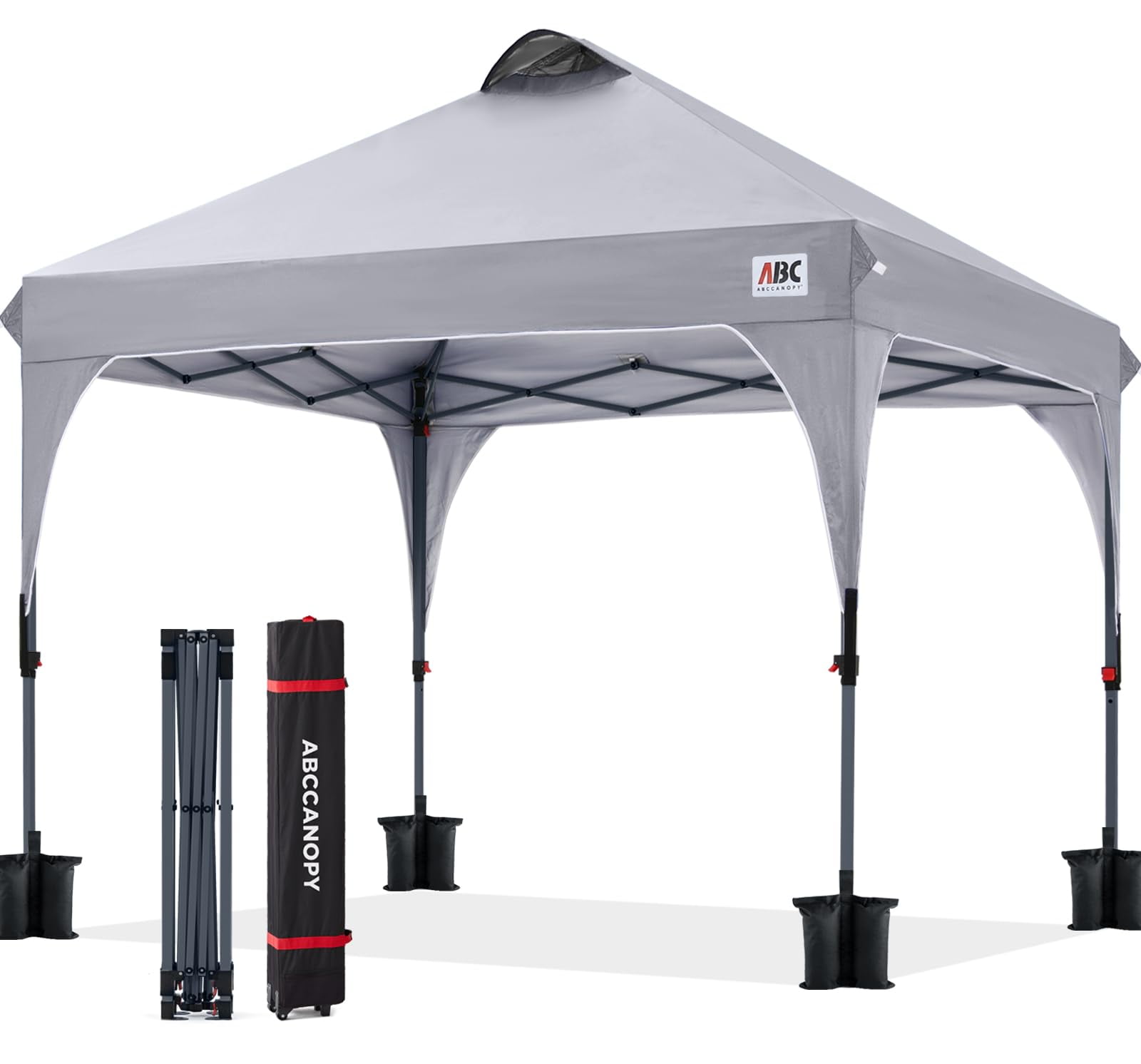 Outdoor Pop up Canopy Tent, 8x8 Instant Portable Canopy for Camping ...