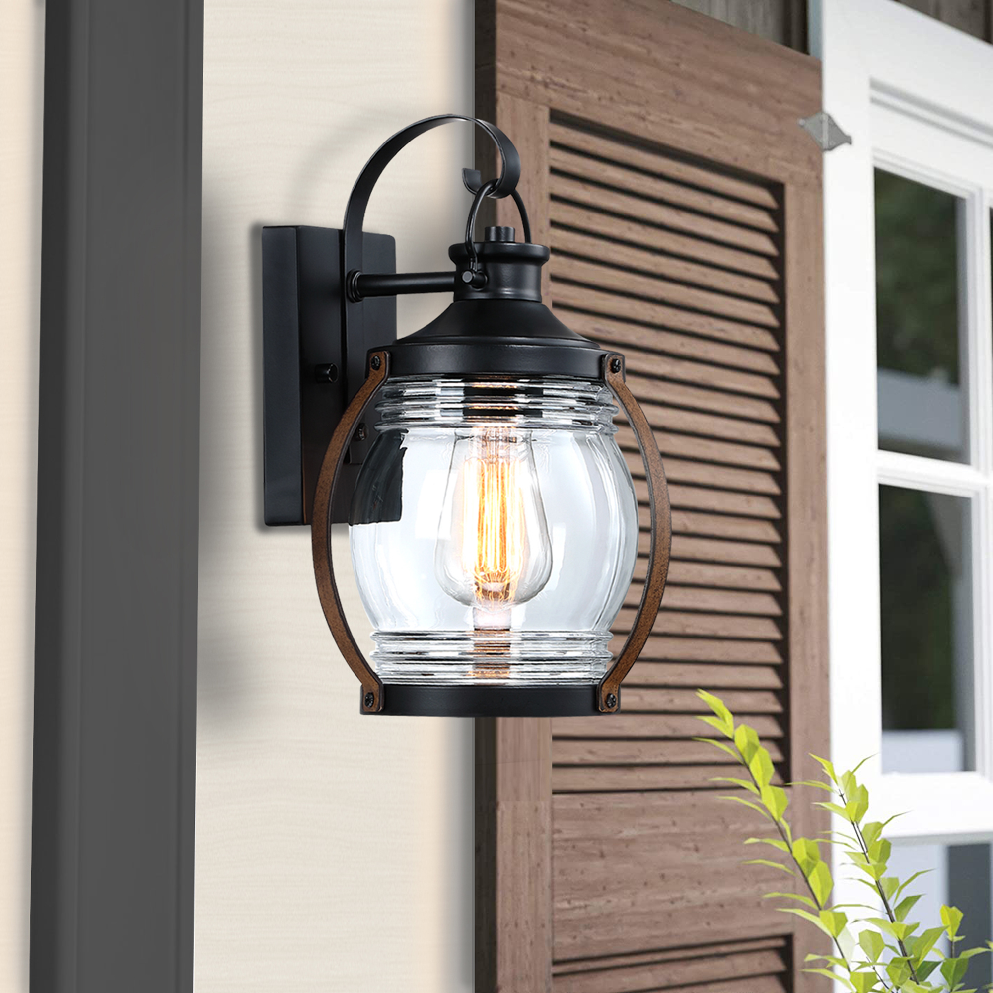 Capital Lighting 946441 Bradford 4 Light 27" Tall Outdoor Wall Sconce ...