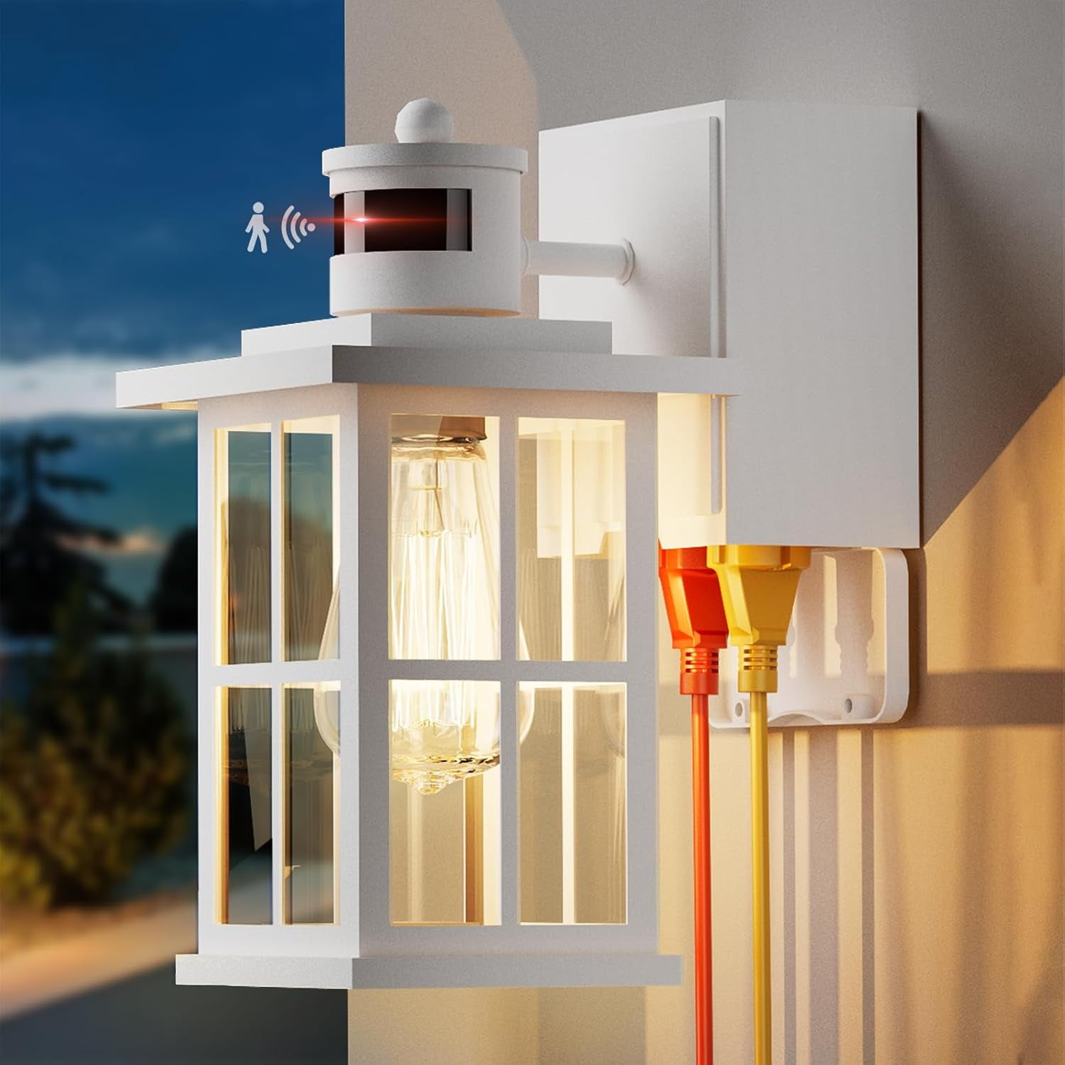 Customer reviews for Outdoor Porch Light with GFCI Outlet: Dusk to Dawn ...