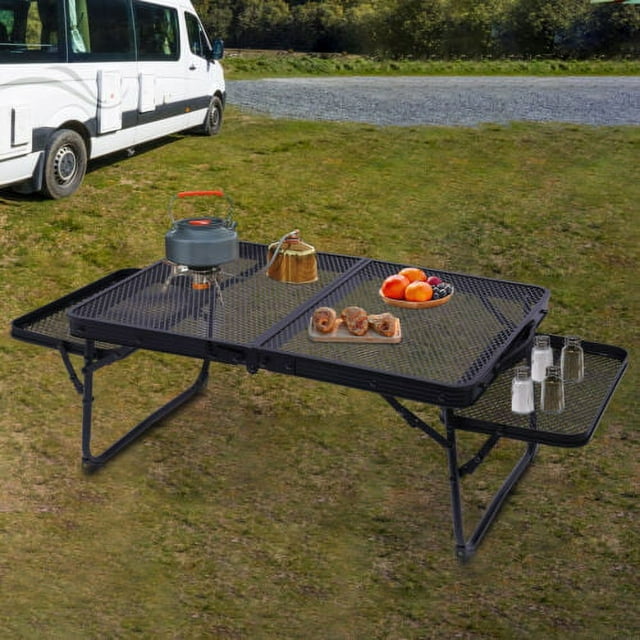Aluminum Outdoor Table Folding Camping Table Portable Kitchen Table ...