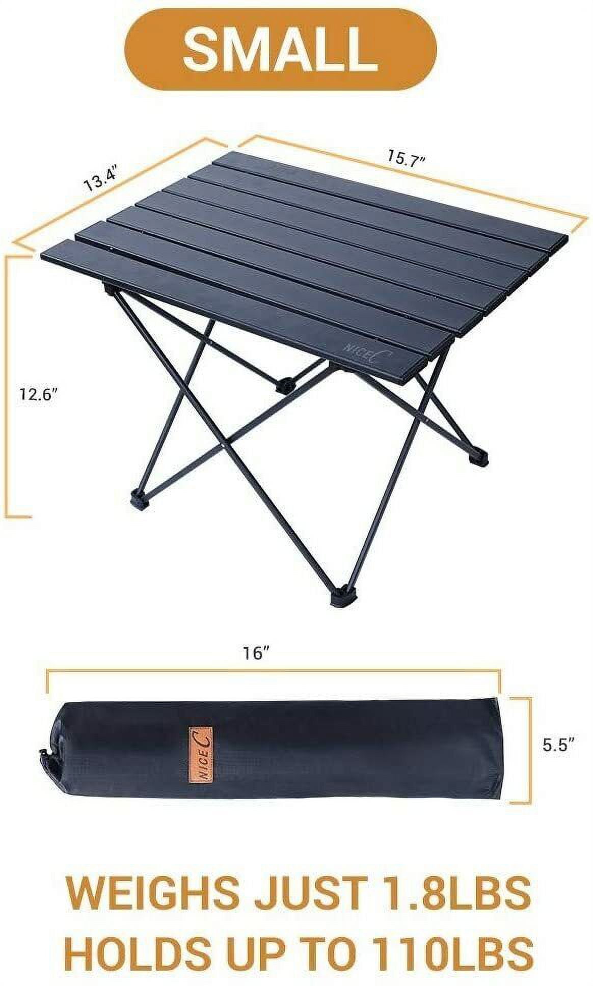 Outdoor Portable Folding Aluminum Table Lightweight Camping Picnic with ...