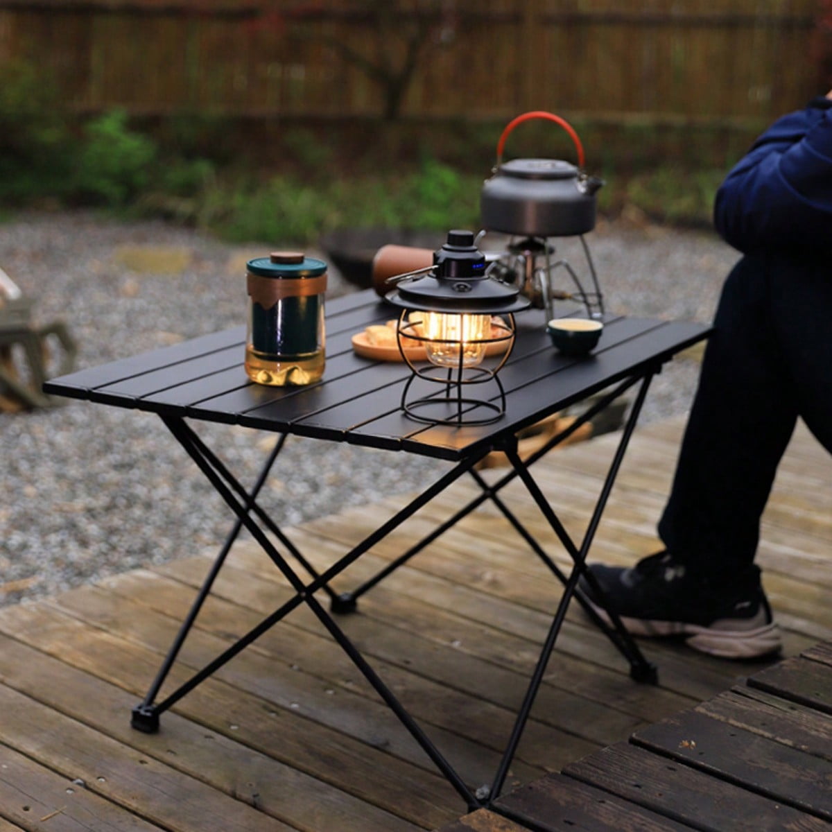 Outdoor Portable Folding Aluminum Table Picnic Camping Barbecue Table ...