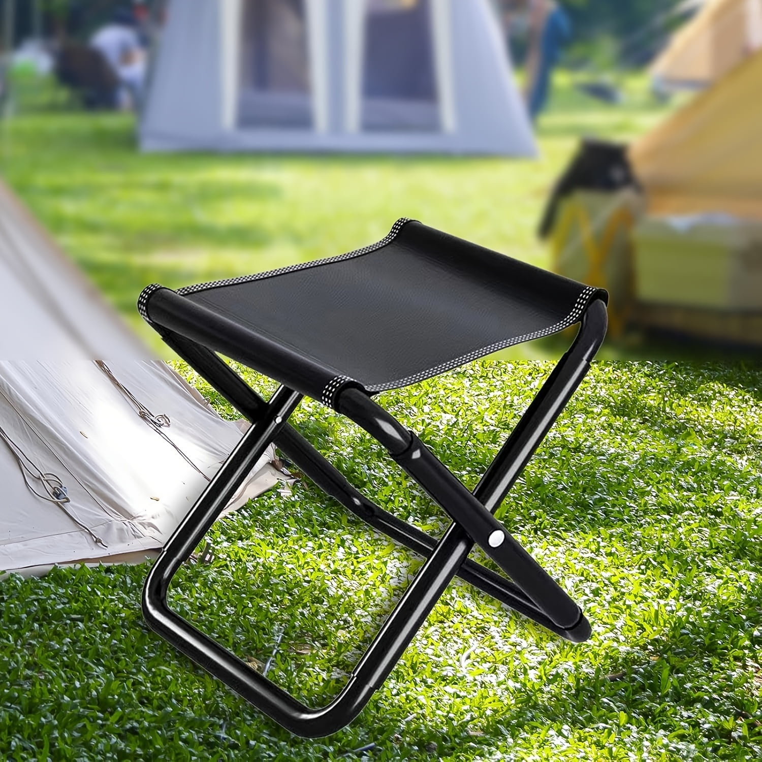 Outdoor Portable Folding Stool, Folding Camping Stool, Lightweight Easy ...
