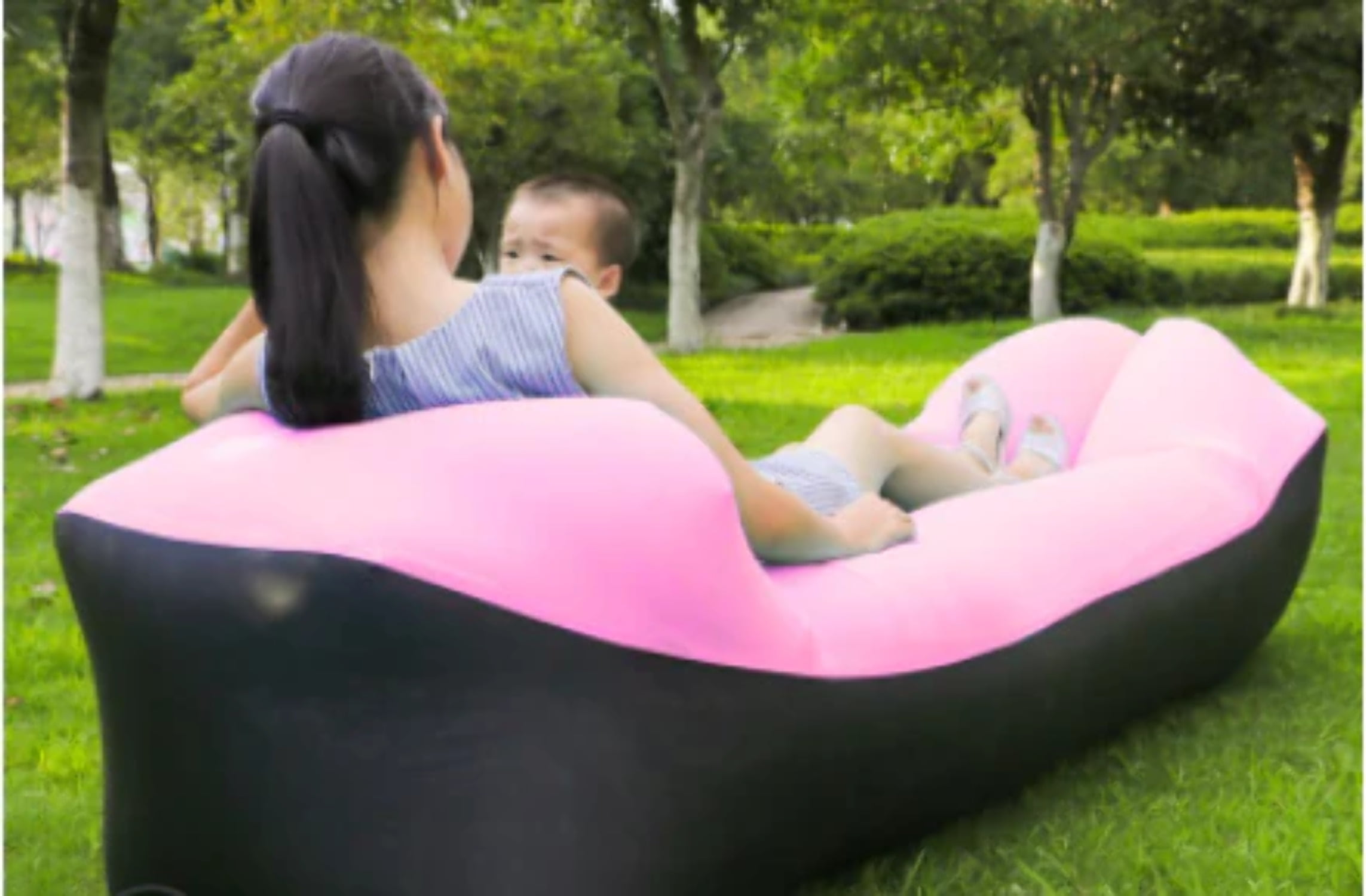 Outdoor Portable Inflatable Lazy Sleeping Bag - Walmart.com