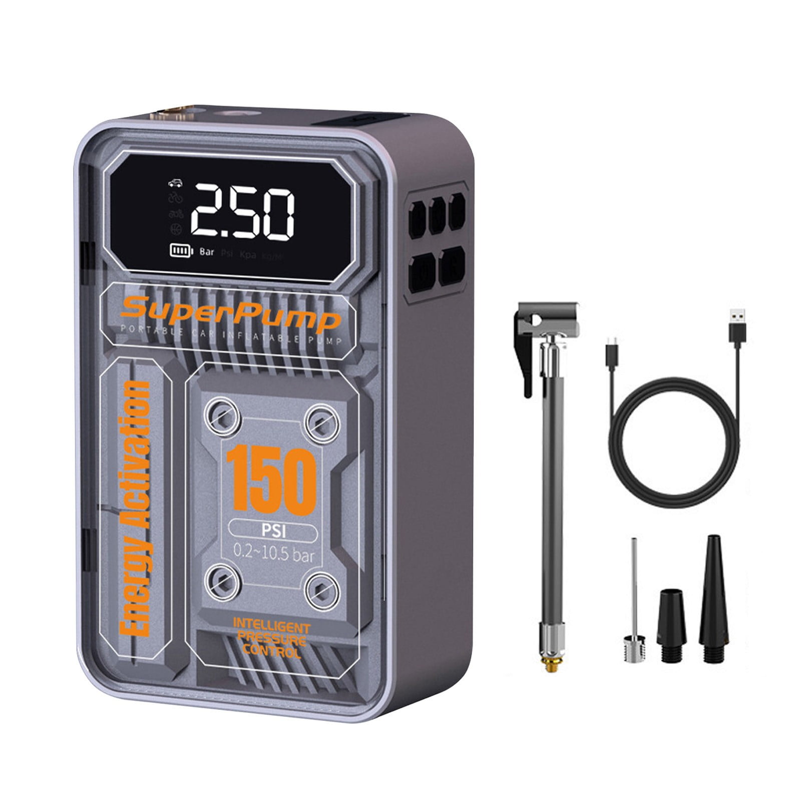 Outdoor Portable Inflator For Tires Versatile Air Compressor For Cars ...
