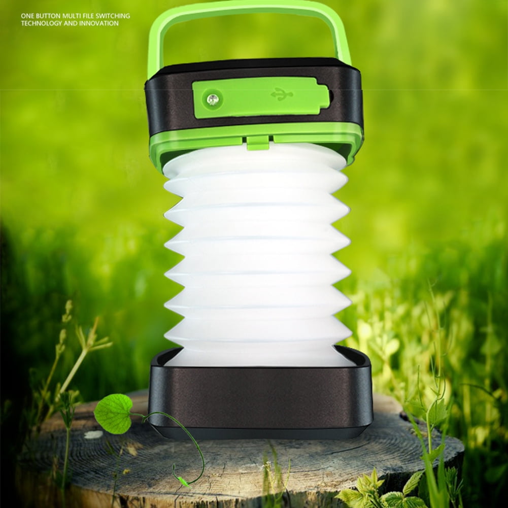 Outdoor Portable Solar USB Rechargeable LED Flashlight Power Camping ...