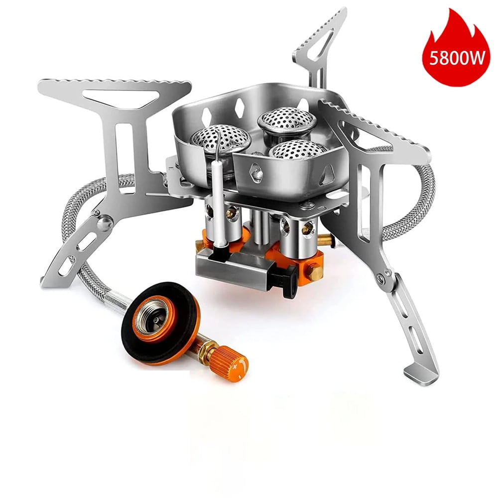 Outdoor Portable Three Head Stove Camping Windproof Stove Camping ...