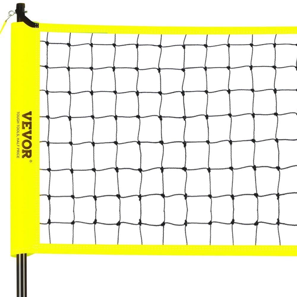 Outdoor Portable Volleyball Net System, Adjustable Height Steel Poles ...