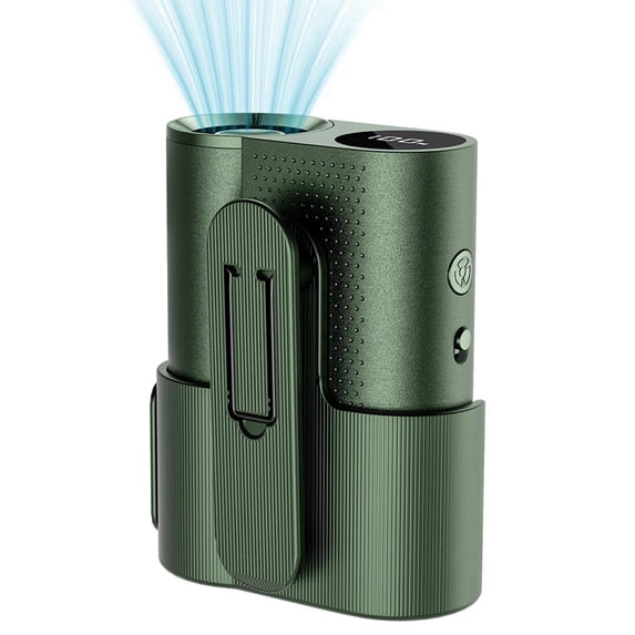 Outdoor Portable Waist-Hanging Fan Mini Fan with 100-Speeds High-Speed ...