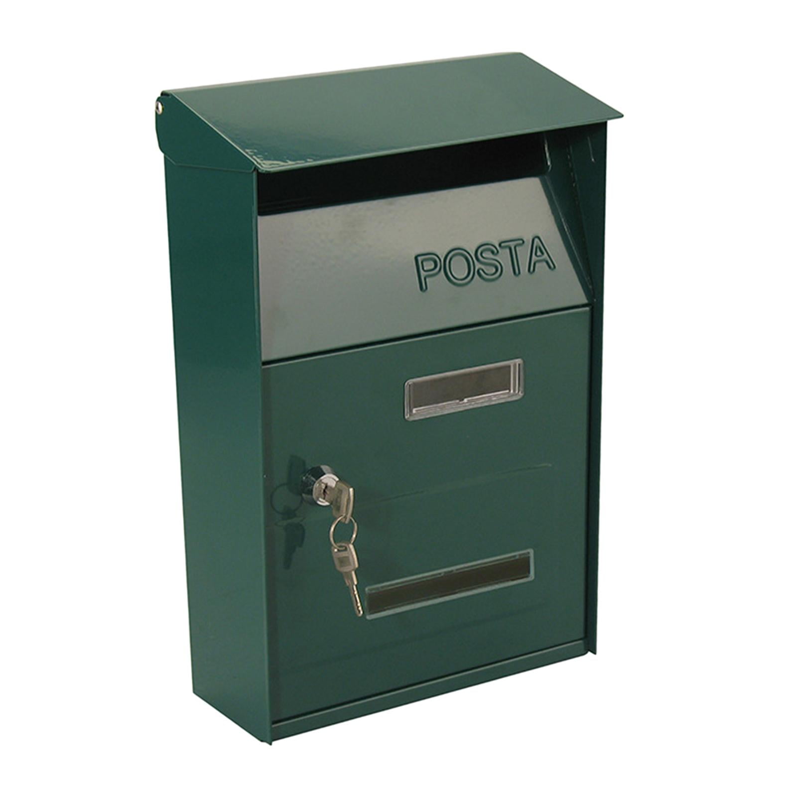 Outdoor Post Box Vintage Mail Box, Traditional Newspaper Letter Box ...