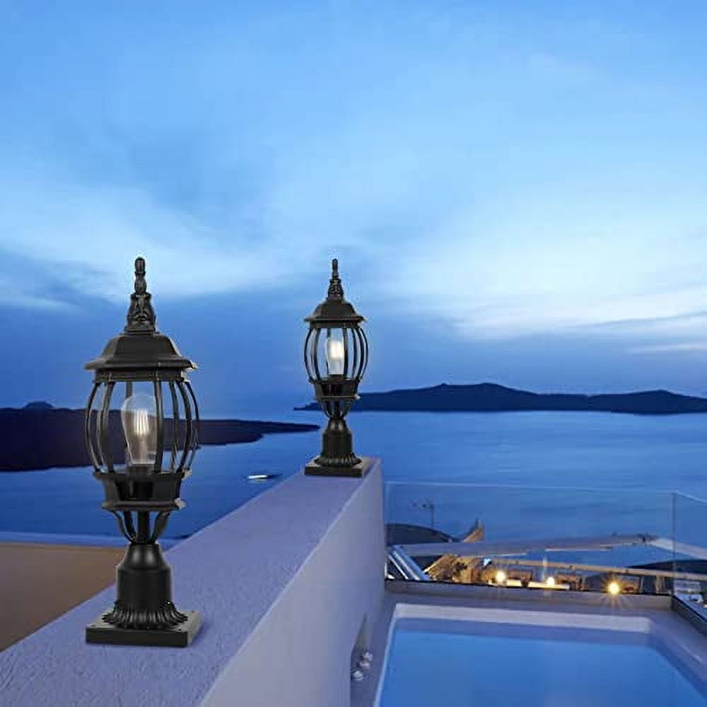 Outdoor Post Light Exterior Post Lantern Waterproof with Pier Mount ...