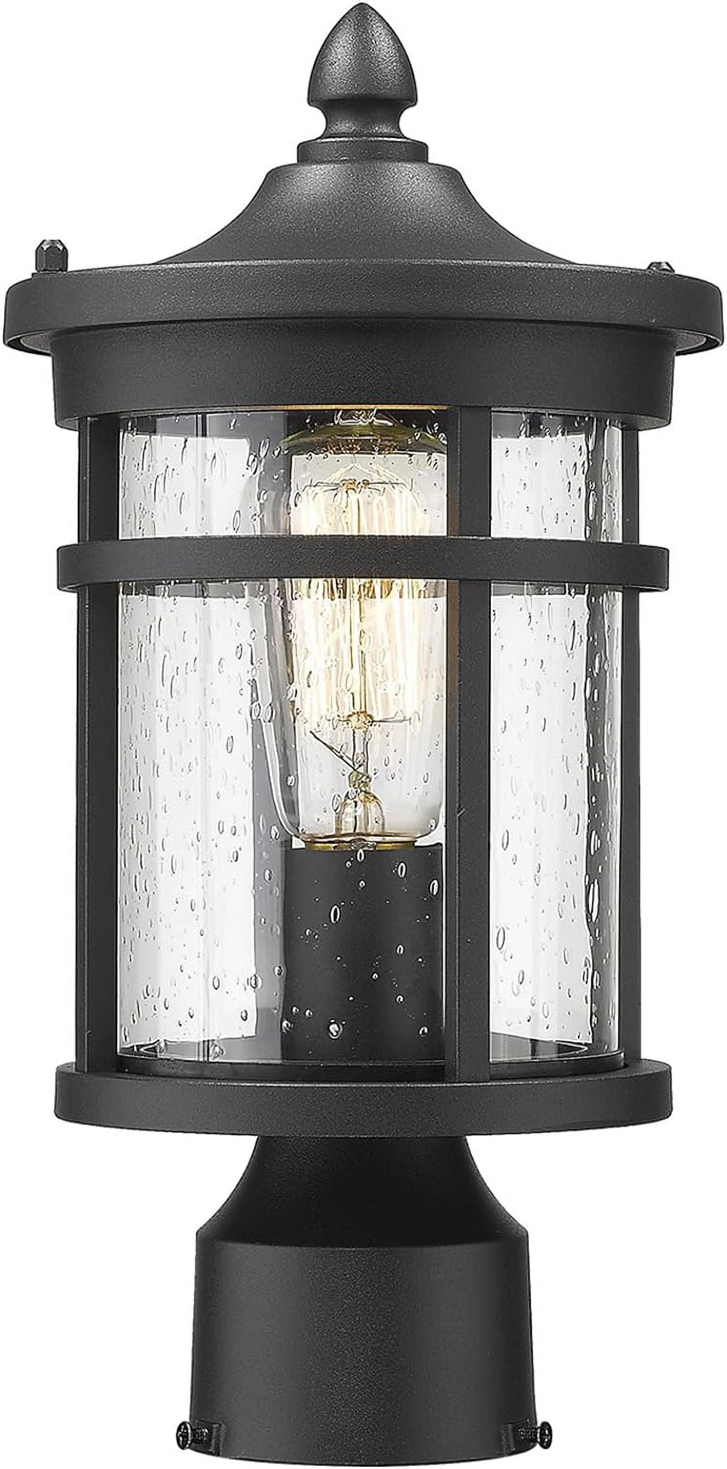 Outdoor Post Light Fixture, 9 Inch Diameter Large Modern Exterior ...