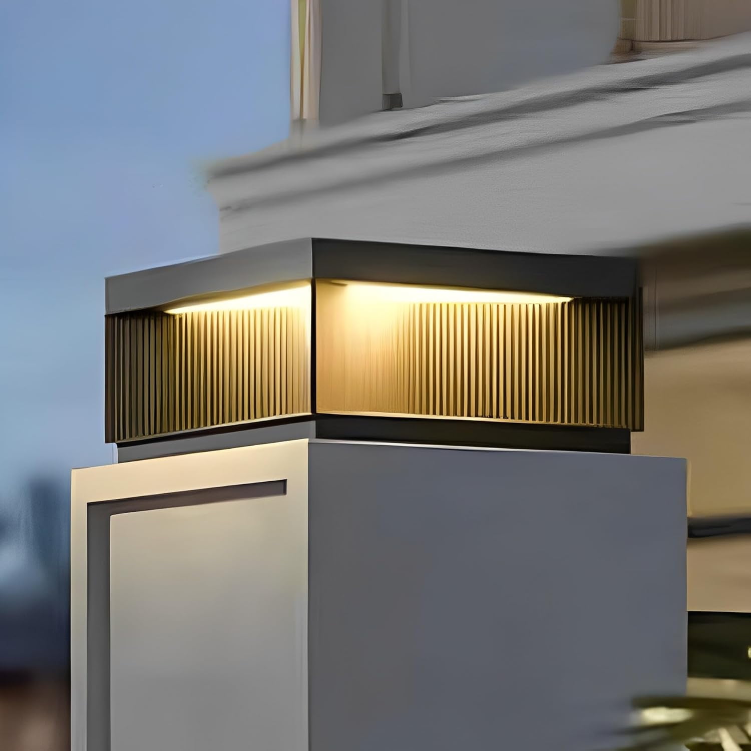 Outdoor Post Light Modern Exterior Column Light IP65 Waterproof Pillar ...