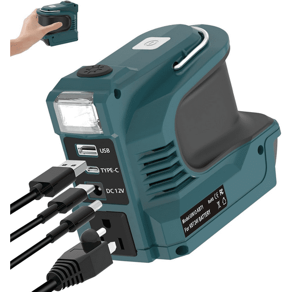 Outdoor Power Bank AC 120-220V 200W Battery Inverter Adapter For Ein ...