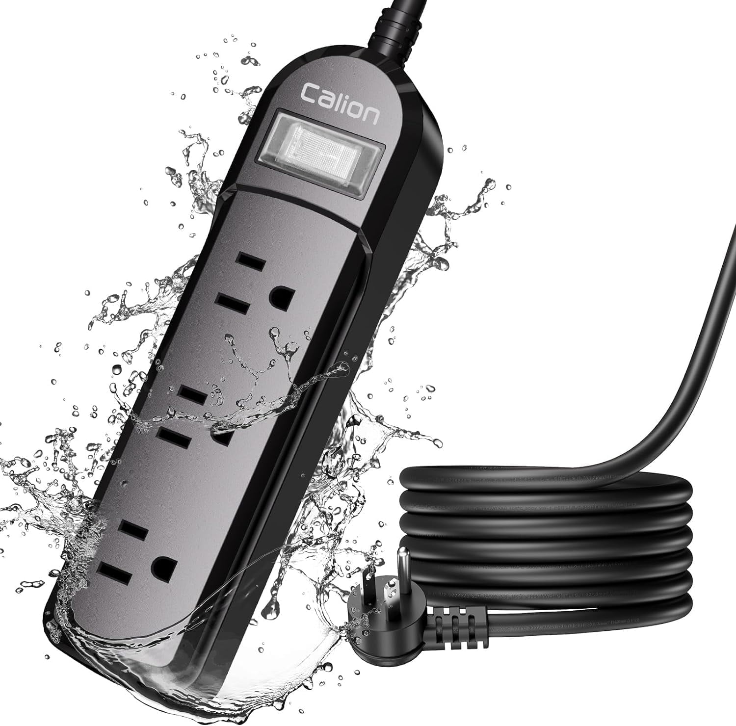 Outdoor Power Strip Weatherproof, IPX6 Waterproof Extension Cord 3 ...