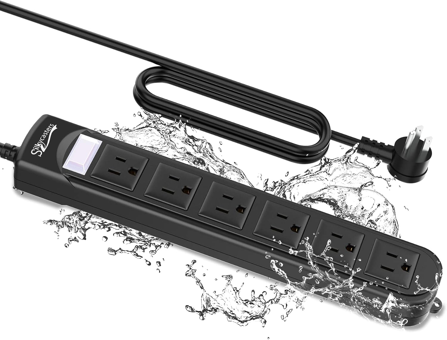 Outdoor Power Strip Weatherproof, Waterproof Surge Protector 6 Outlets ...