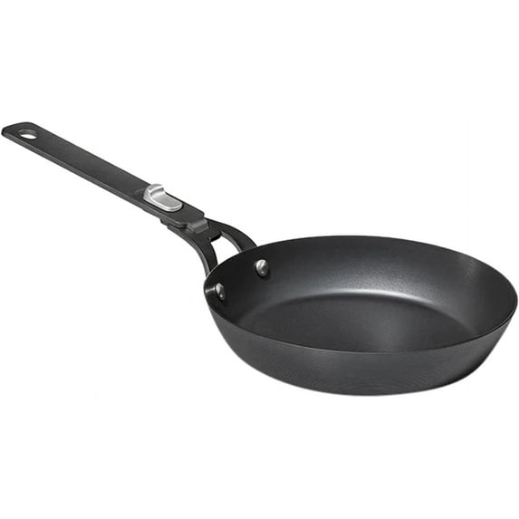 Outdoor Pre-Seasoned Carbon Steel 8" Frying Pan Skillet, Detachable ...