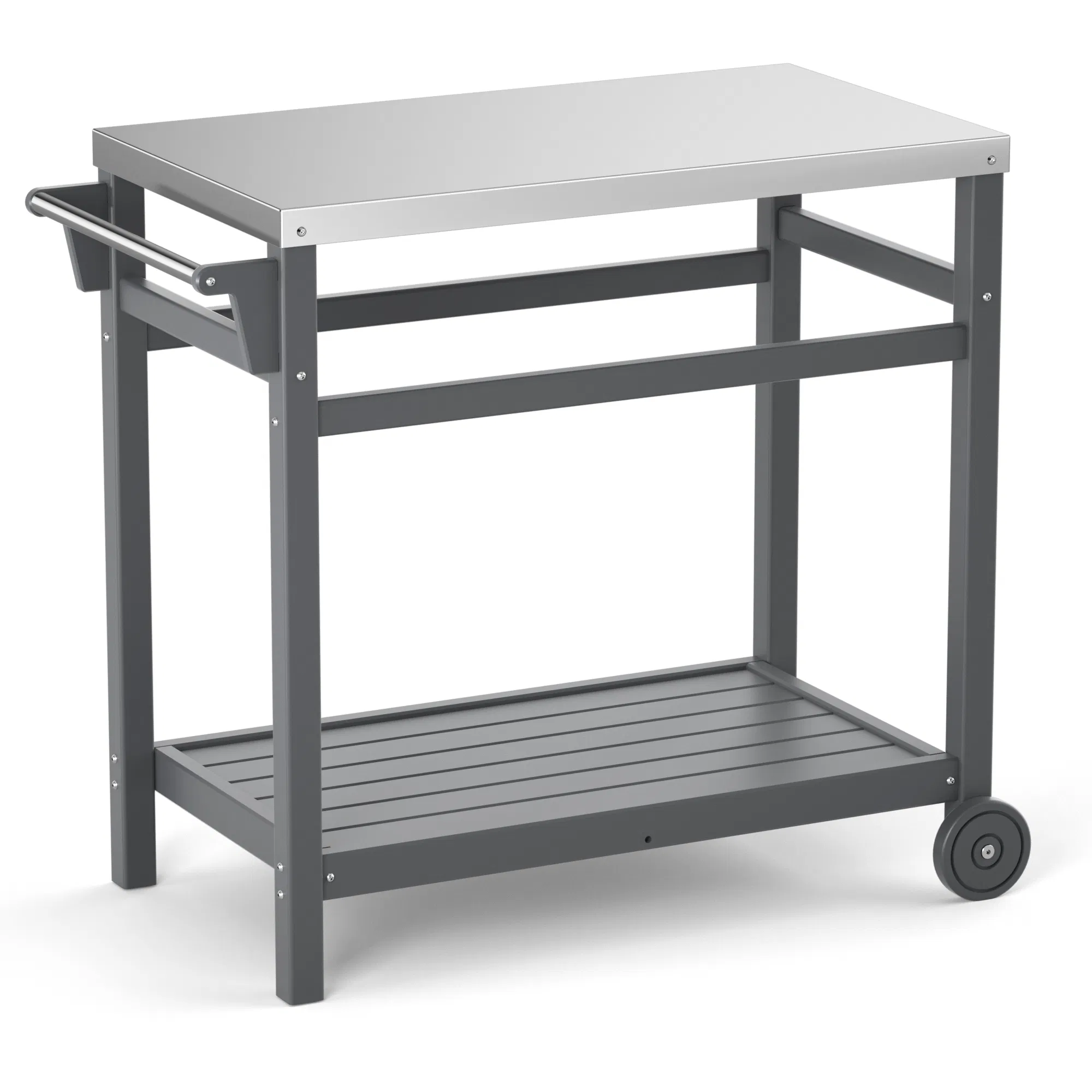 Outdoor Prep Cart Dining Table for Pizza Oven; Patio Grilling Backyard ...