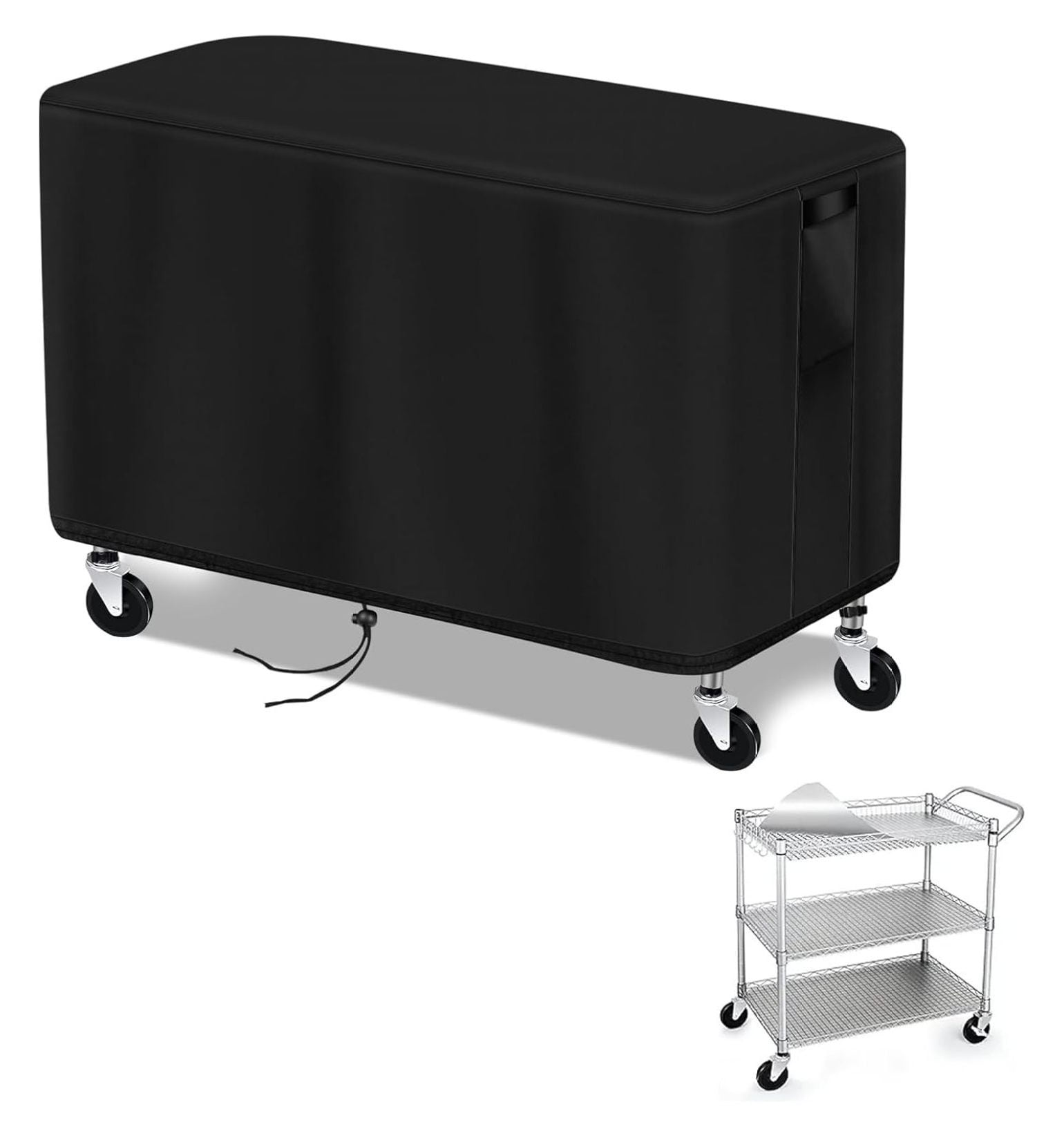 Outdoor Prep Table Cover, Service Cart Cover for WDT 990Lbs 3 Tier Duty ...