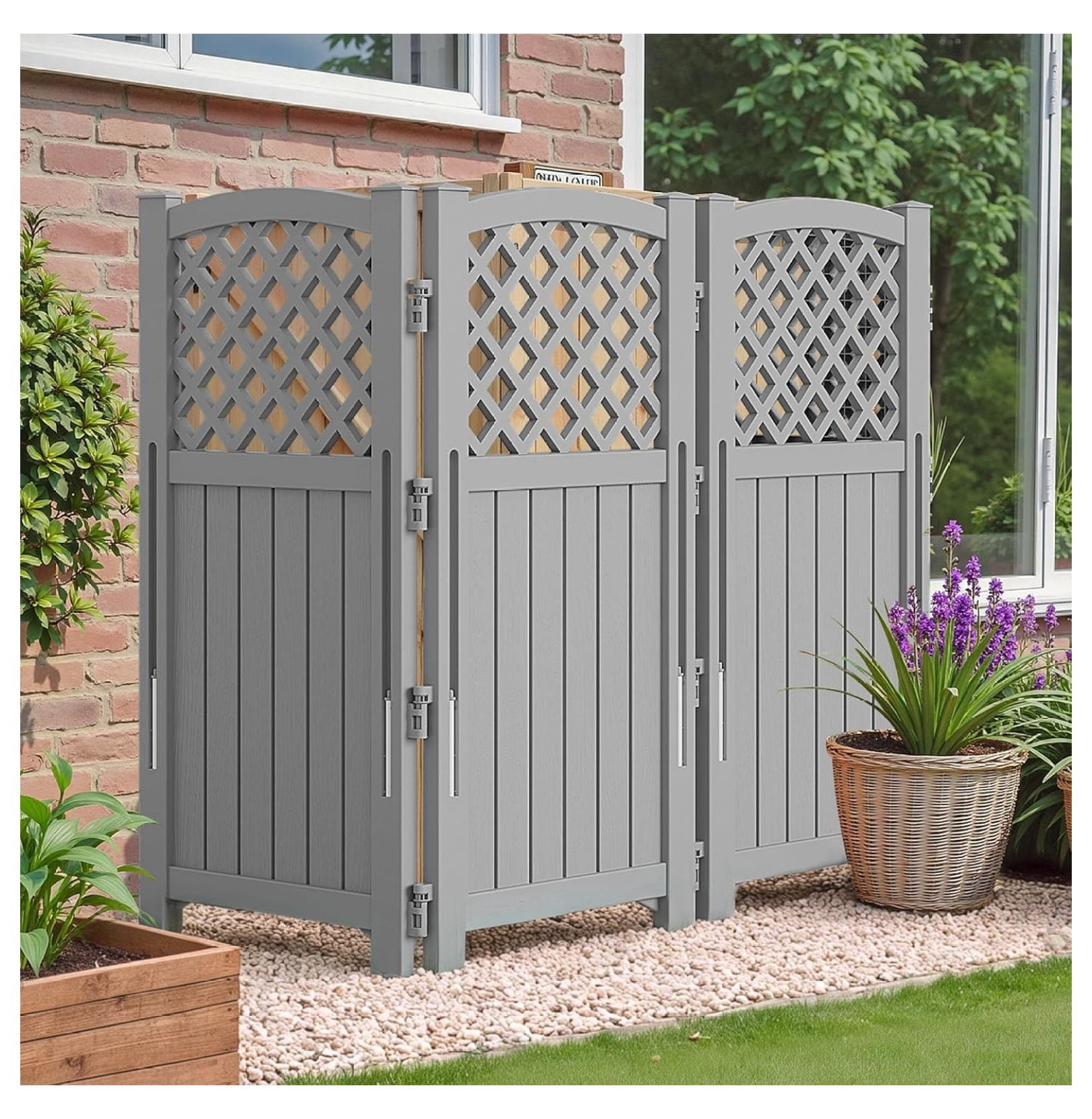 Outdoor Privacy Fence Screen Lattice Mesh Outside Screen Enclosure ...