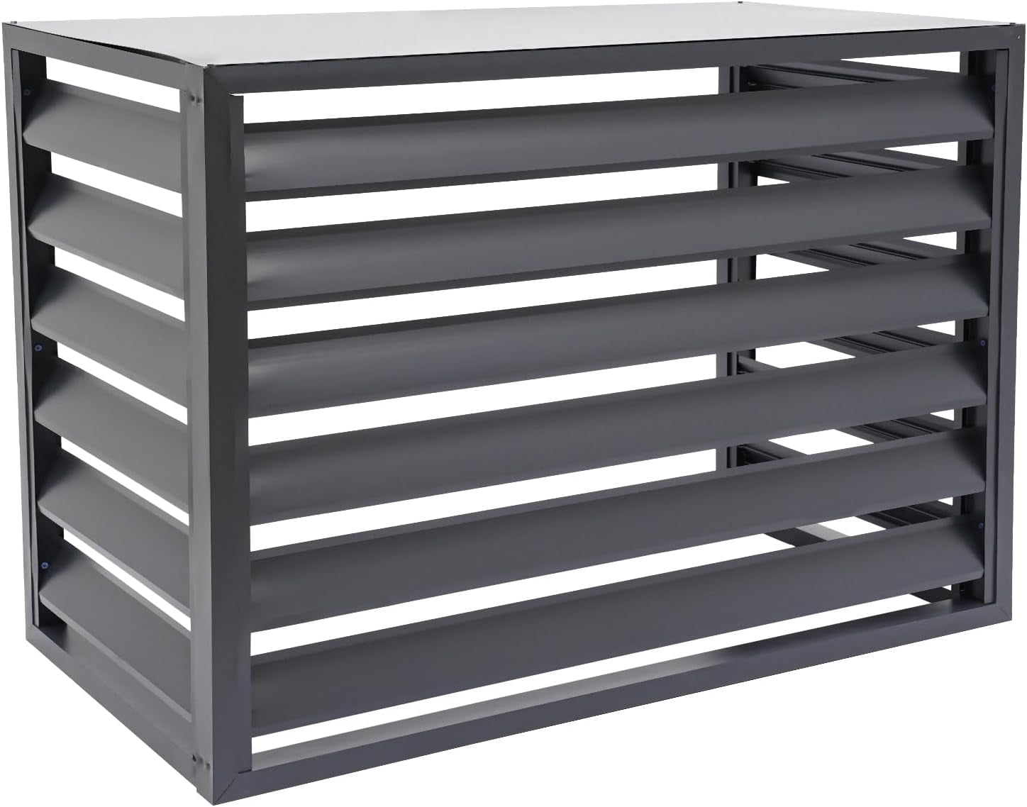 Outdoor Privacy Screen 4 Panels, 39.37''L x 19.69''W x 27.56''H Decorative Air Conditioner Fence ...