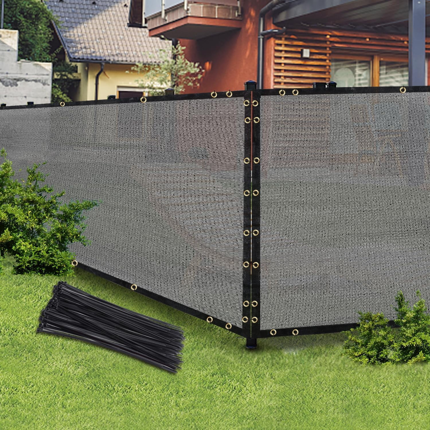 Outdoor Privacy Screen Fences and Mesh Shade Covers, Ideal for Gardens ...