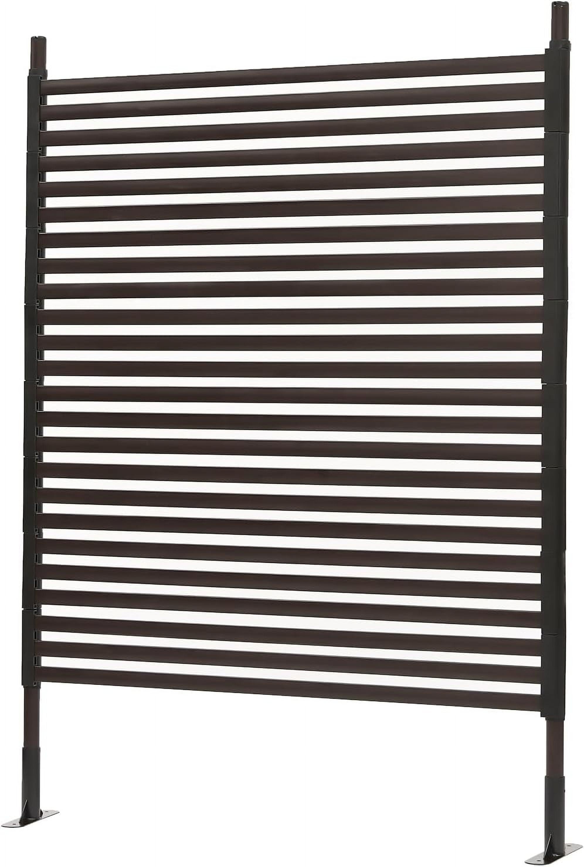 Outdoor Privacy Screens Freestanding, Modern Patio Metal Privacy Screen ...