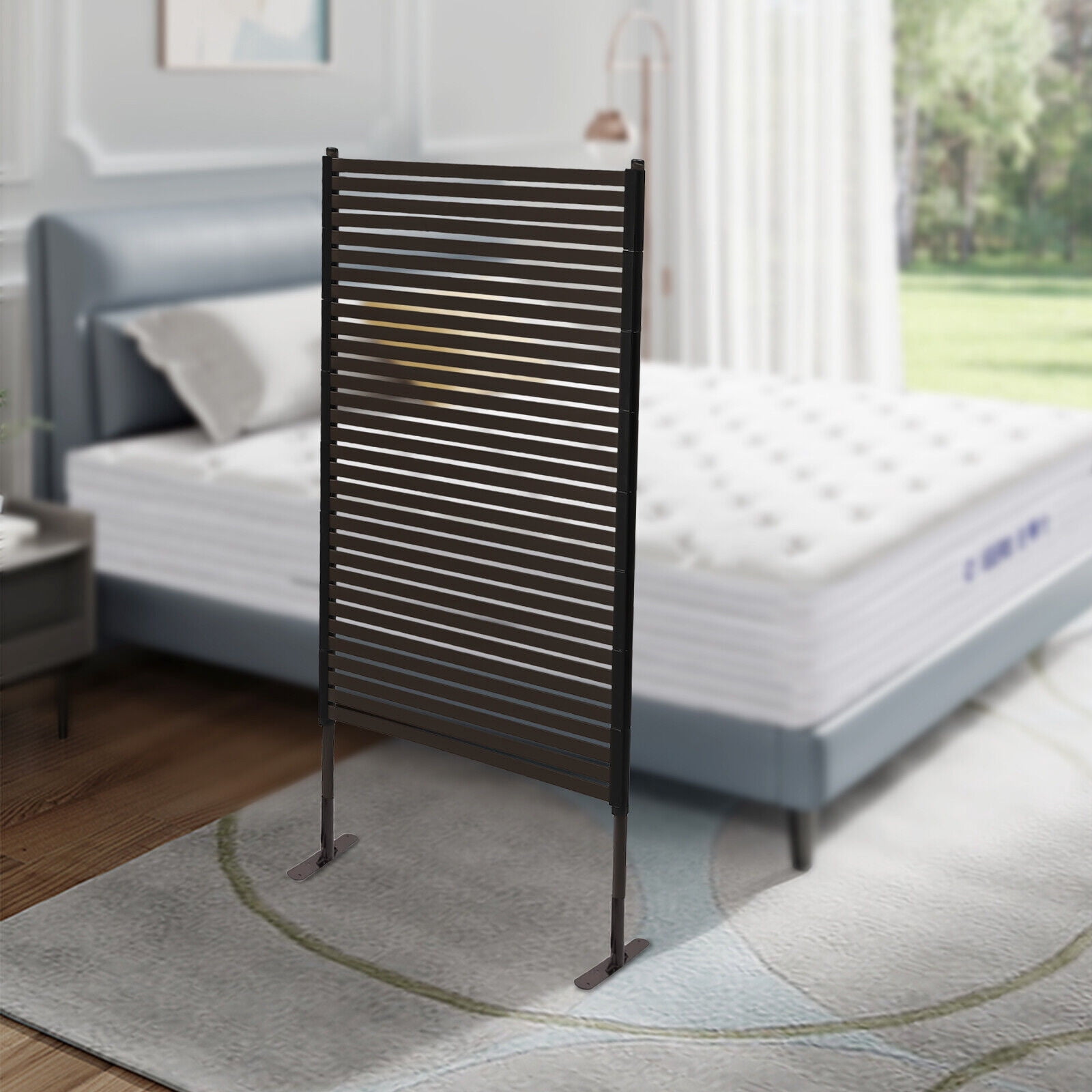 Outdoor Privacy Striped Fence Screen Cover Garden Separator Panel 1.5 m ...