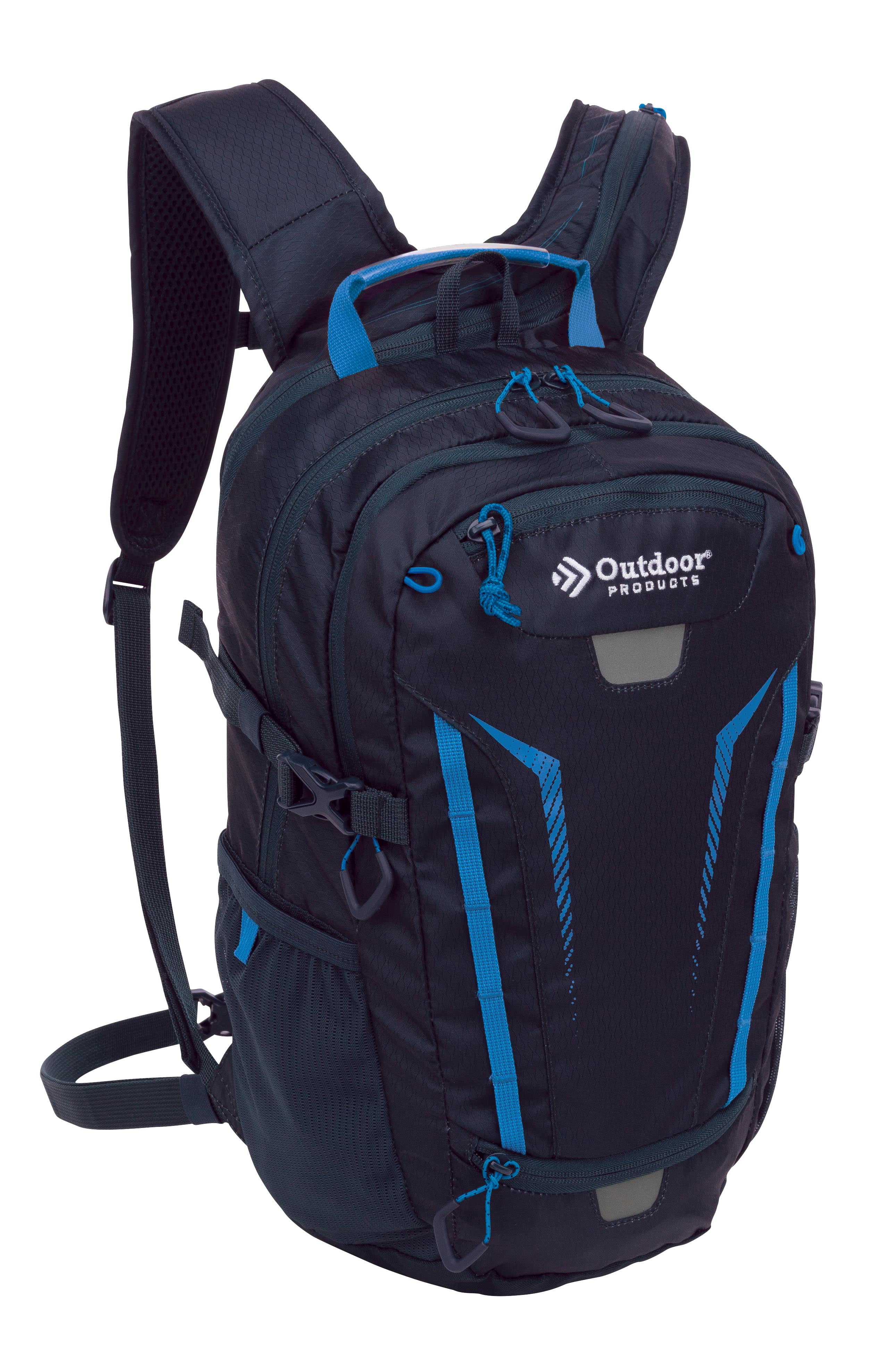 Outdoor Products Deluxe Hydration Backpack, 17L Capacity, 2L Reservoir ...