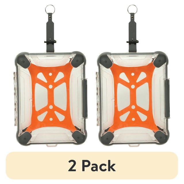 (2 pack) Outdoor Products Large Watertight Case - Dry Box Clear, 10" x ...