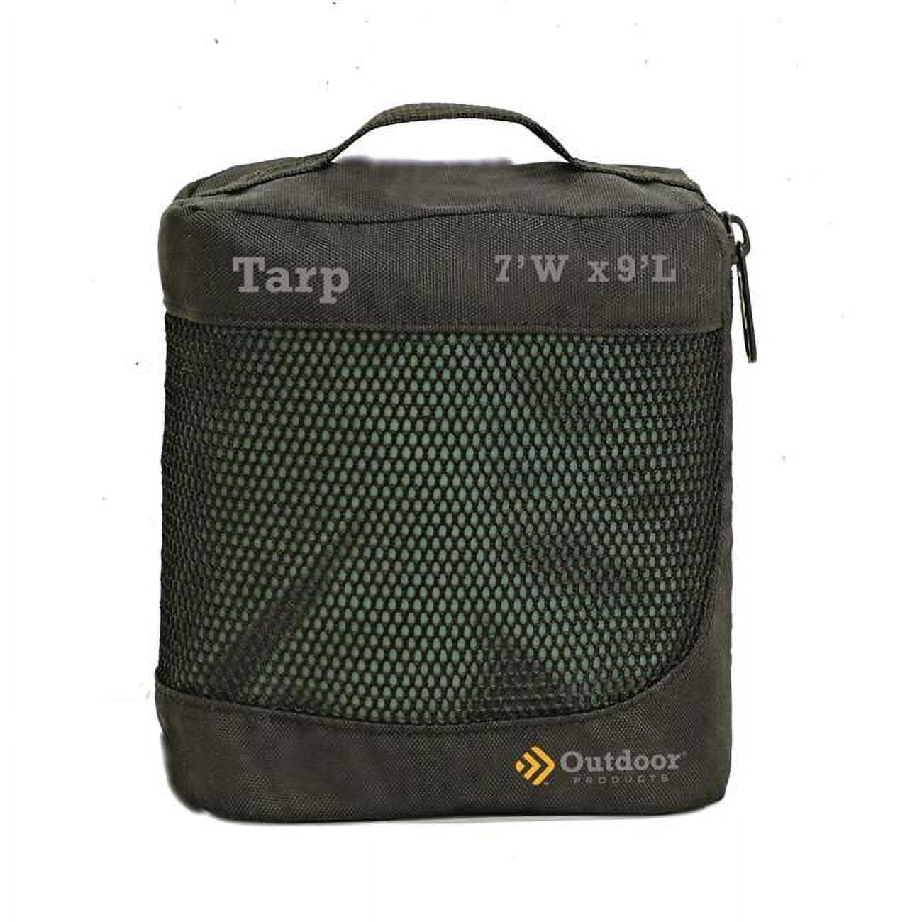 Waterproof Outdoor Products Nylon Tarp with Pouch: Utility Camping ...