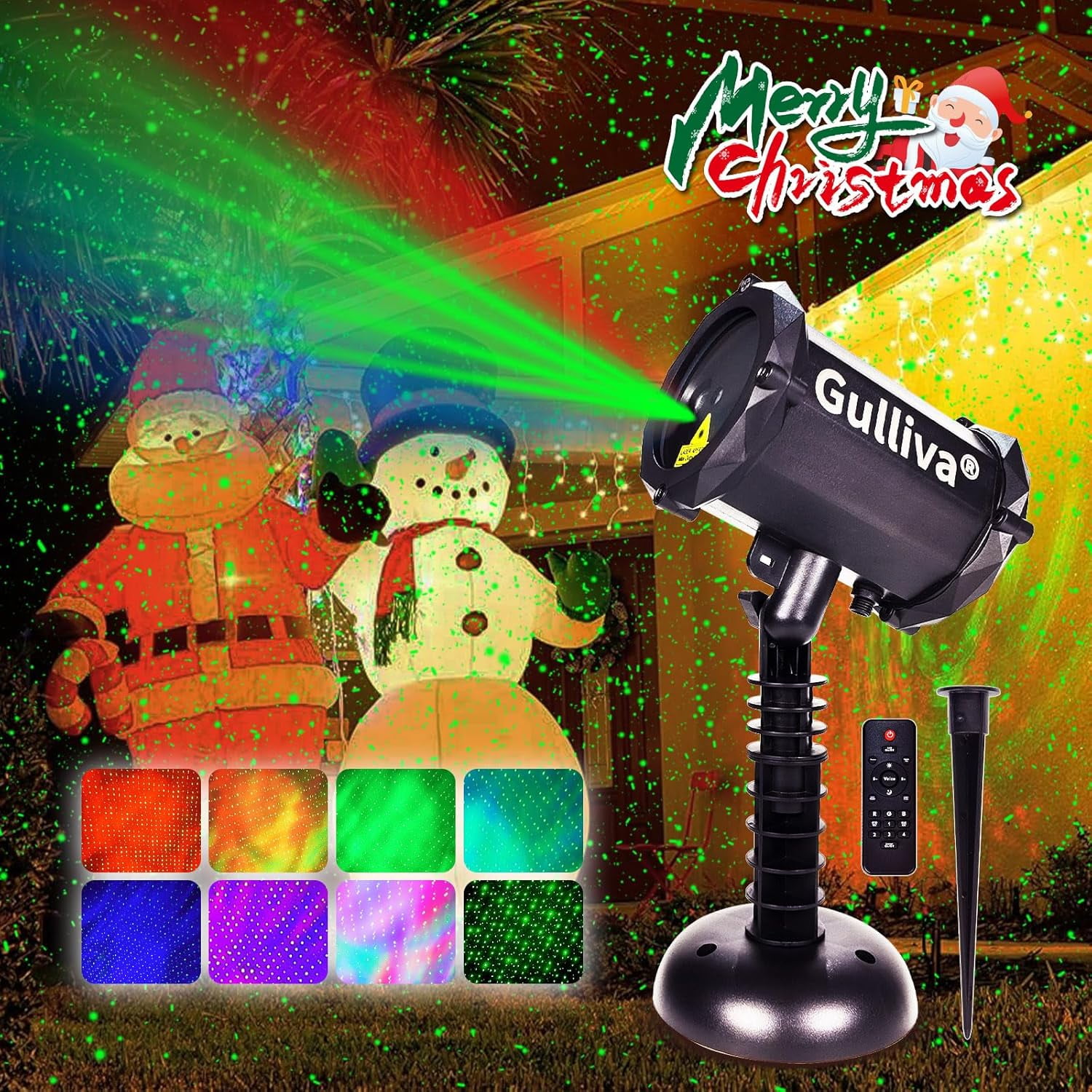 Outdoor Projector Lights - Blue Aurora Laser Projector with Remote for ...